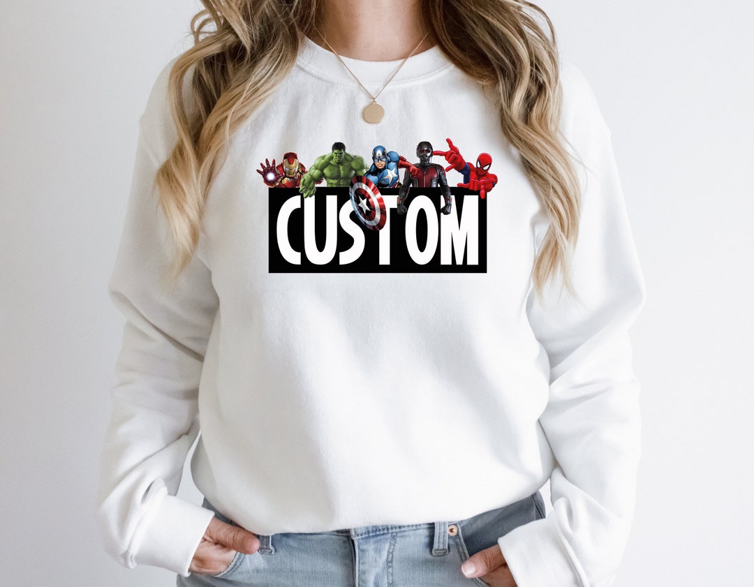 Custom All Avengers Heroes PNG, Personalized Superheroes Shirt ...
