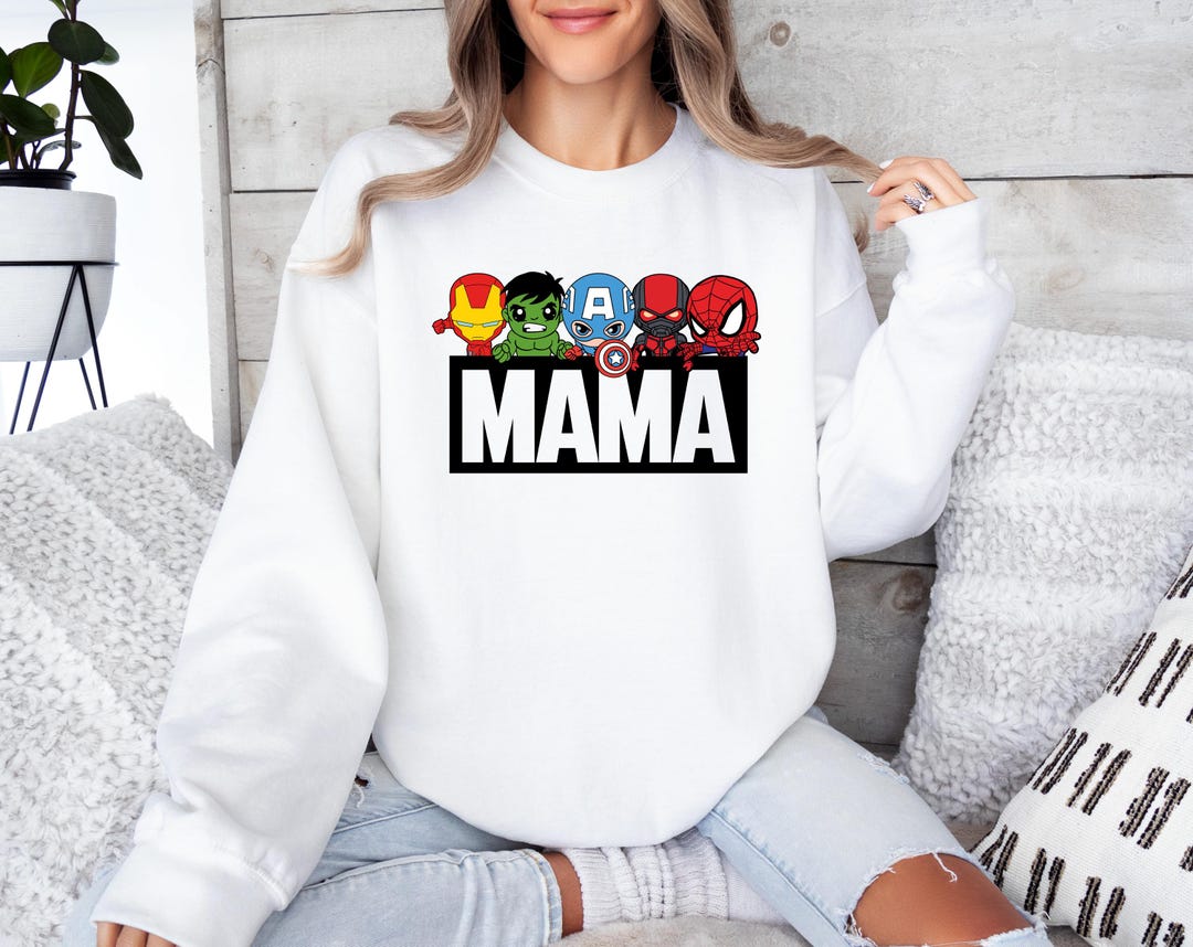 Superhero Mama Shirt Design Png, Avengers Kids Family Vacation Png ...