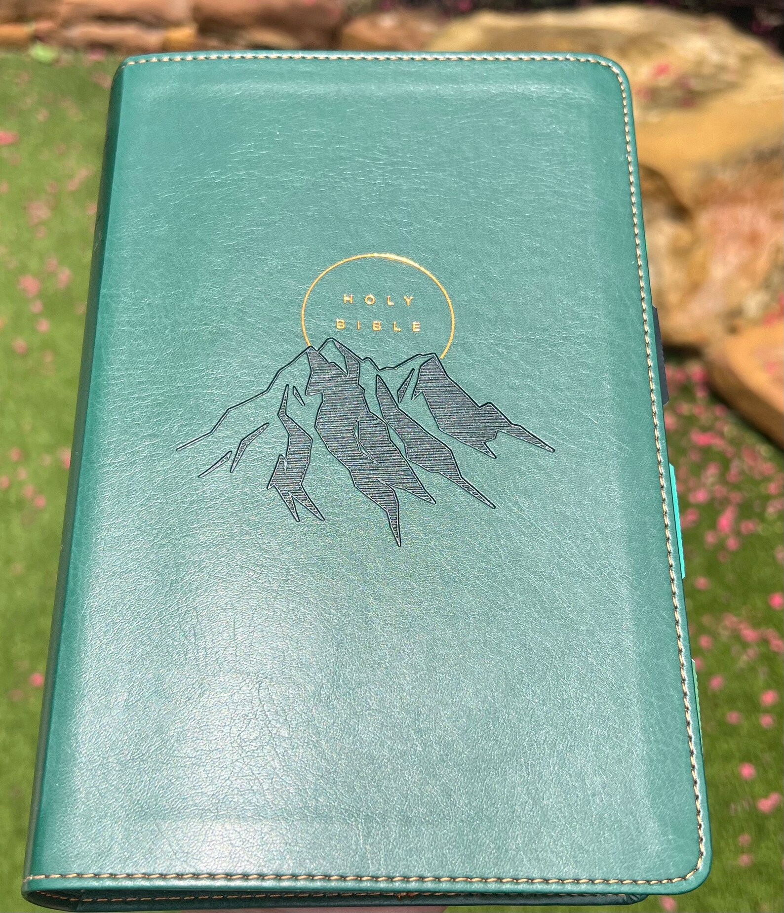 NLT Personal Size Green Giant Print Bible, Filament-enabled Edition ...