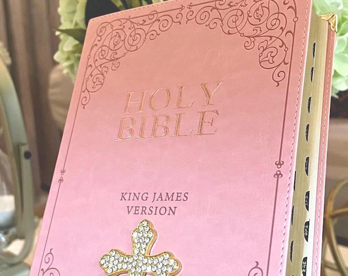 Beautiful Personalized Clear Acrylic Bible/book Display Box With Latch ...