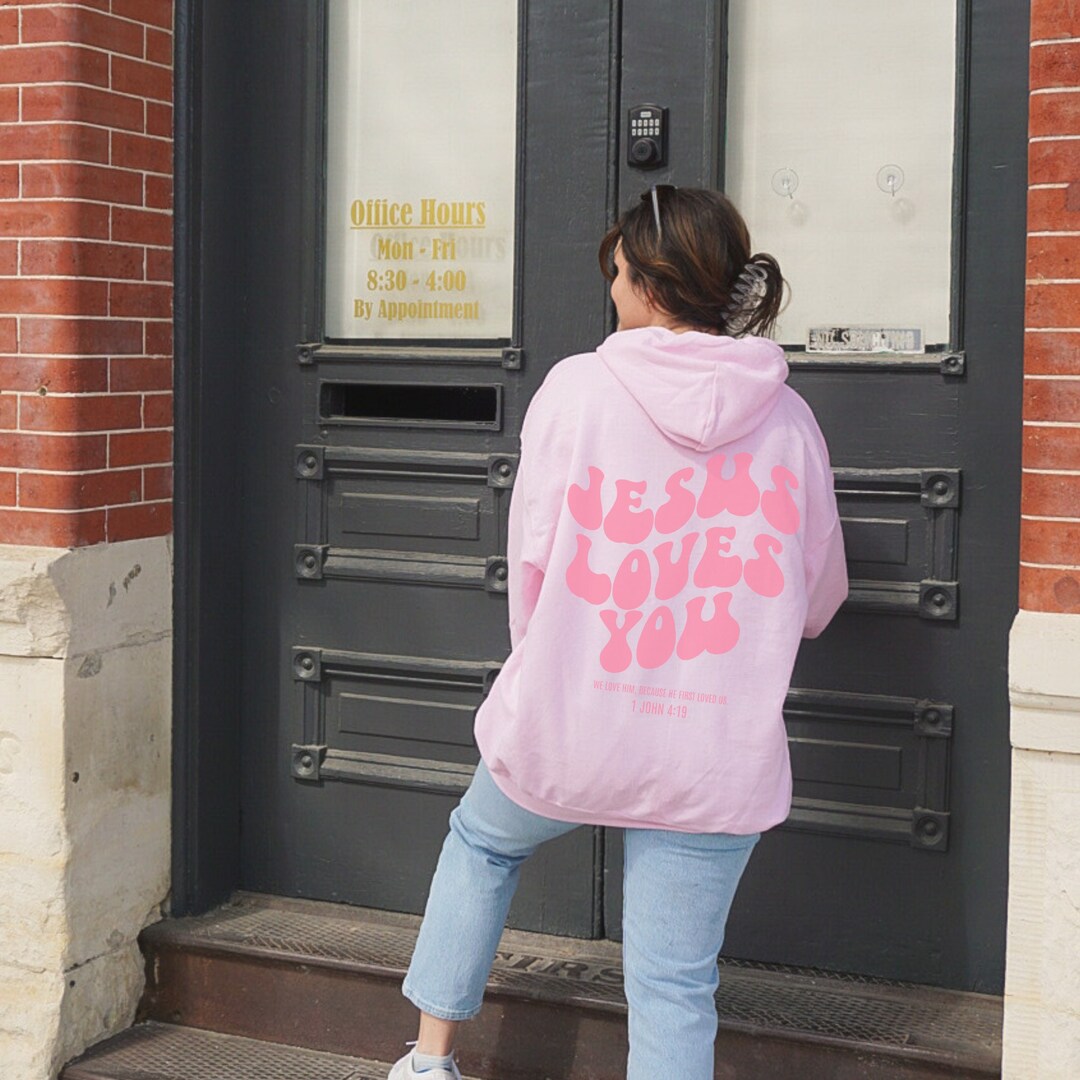 Jesus Loves You Retro Wavy Christian Hoodie Aesthetic Christian ... Jesus Loves You Retro Wavy Christian Hoodie Aesthetic Christian ...