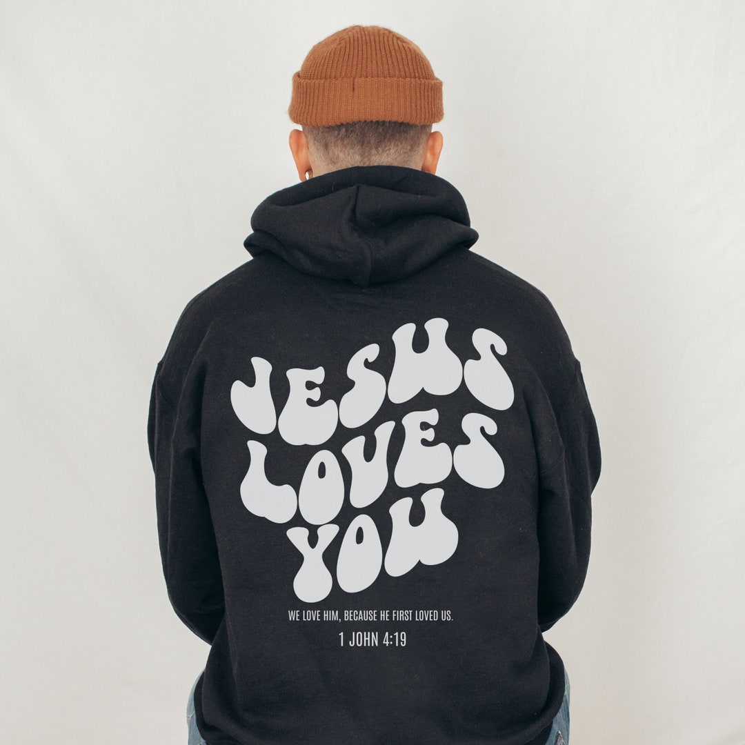 Jesus Loves You Retro Wavy Christian Hoodie Aesthetic - Etsy Jesus Loves You Retro Wavy Christian Hoodie Aesthetic - Etsy