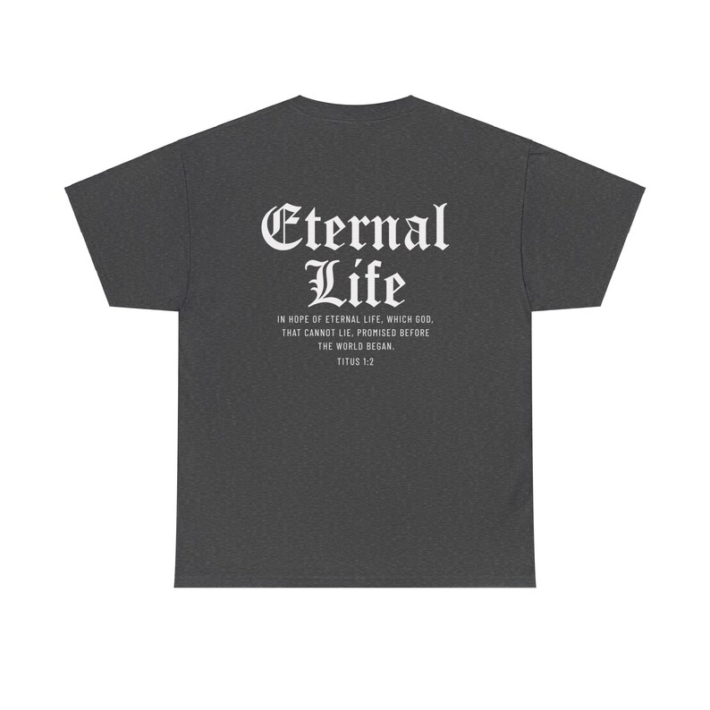 Eternal Life Titus 1:2 Christian Shirt Church Shirt Bible Verse Shirt ...