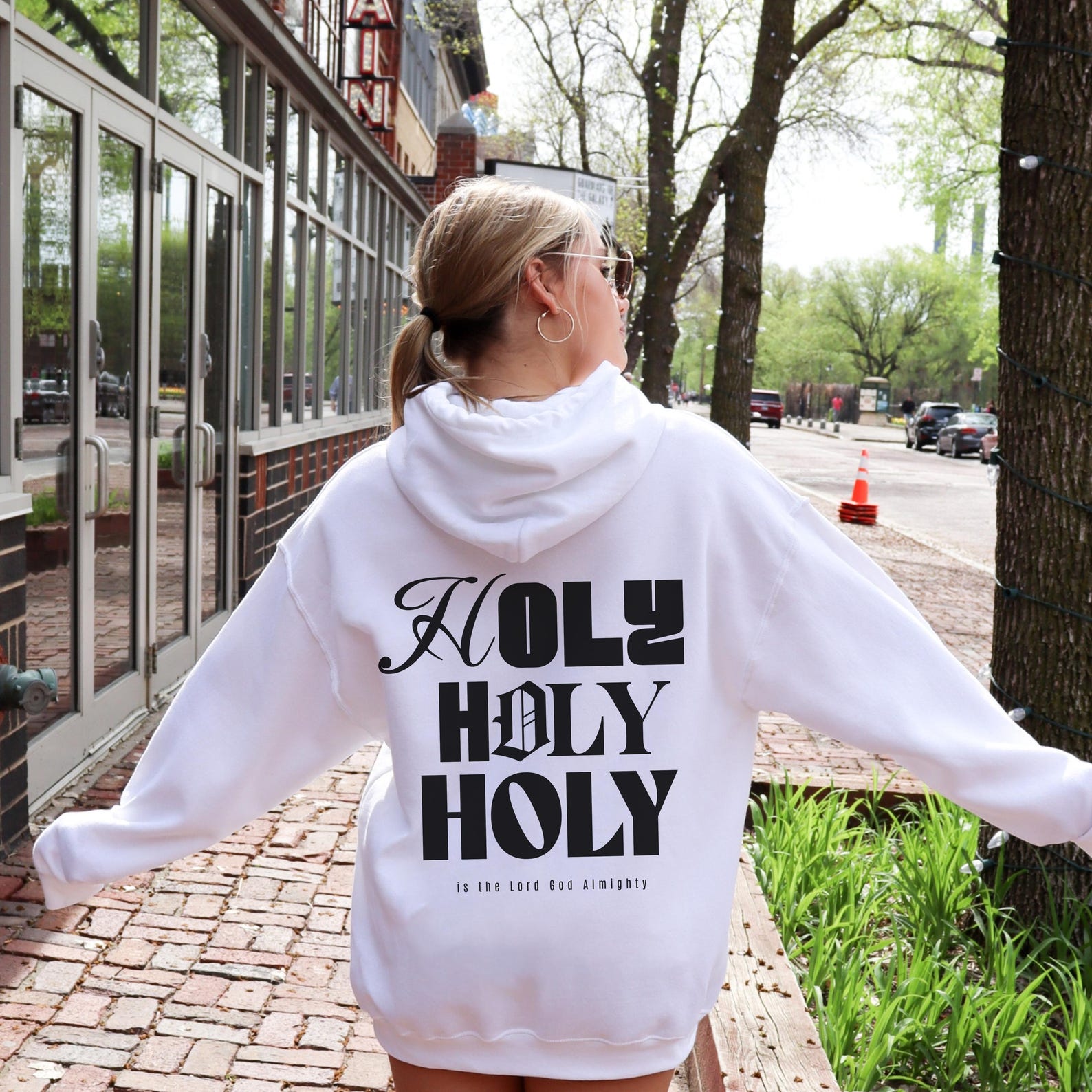 Holy Holy Holy Lord God Almighty Christian Hoodie Aesthetic Christian ...