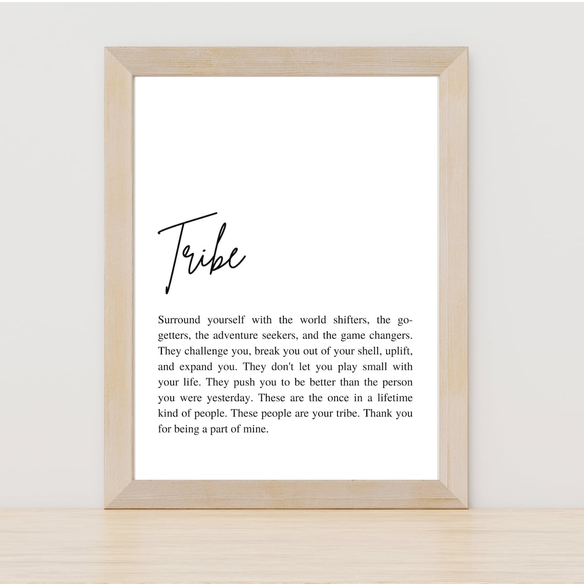 Tribe Wall Art, Printable Friendship Wall Art, Gifts for Friendship ...