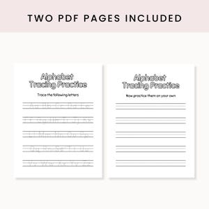 Alphabet Tracing Sheet, Homeschool Printables, Pre-k, Homeschool ...