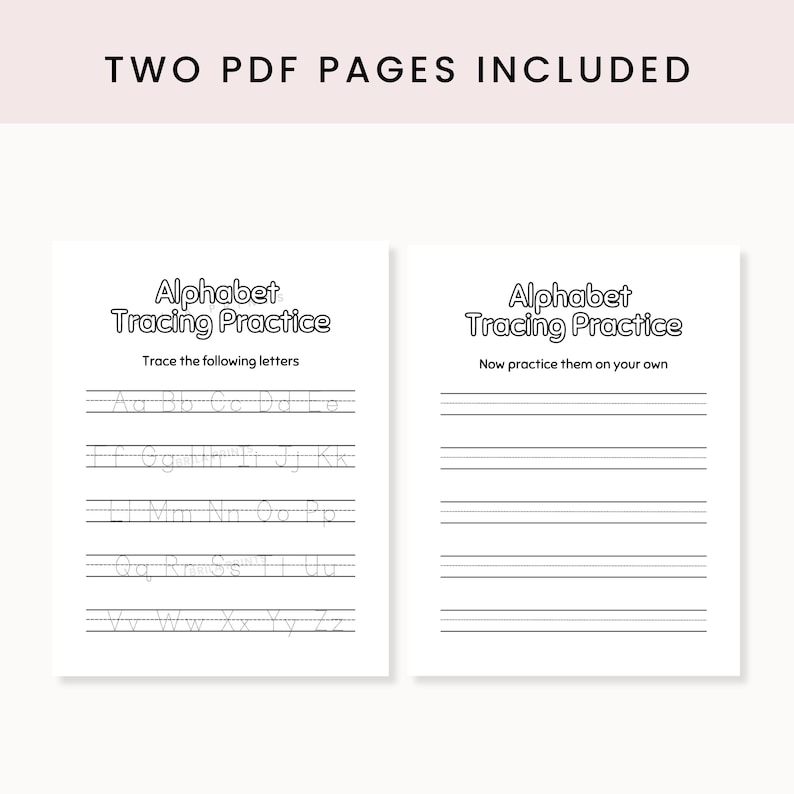 Alphabet Tracing Sheet, Homeschool Printables, Pre-k, Homeschool ...