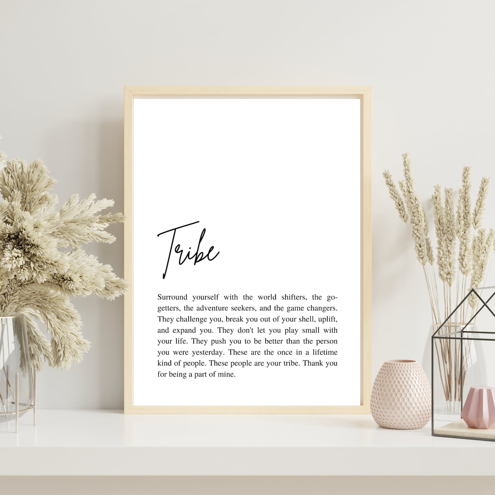 Tribe Wall Art, Printable Friendship Wall Art, Gifts for Friendship ...