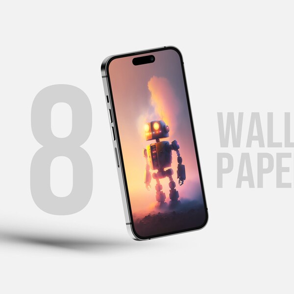 Robot Phone Wallpaper - Etsy