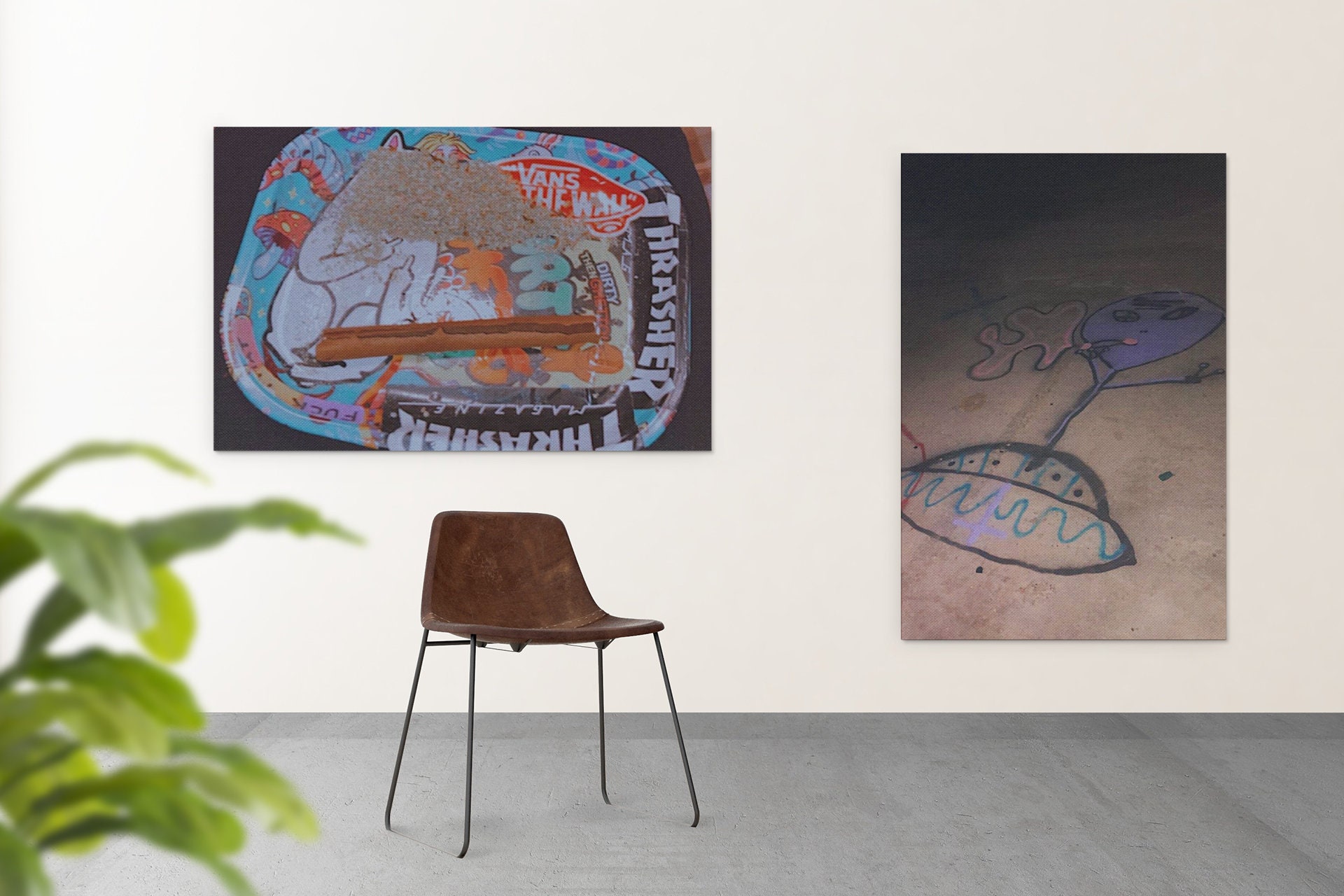 Alien Graffiti Art, Downloadable Wall Decor, Digital Print Home Decor ...