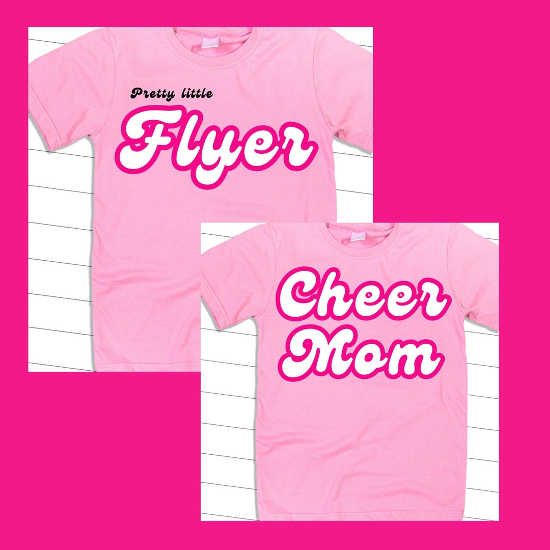 Cheer Mom Pretty Little Flyer Digital Tshirt Design - Etsy