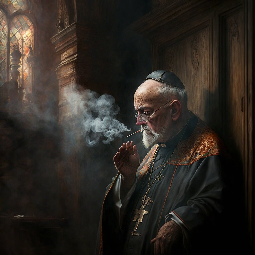 PAPA SMOKING WEED - Etsy