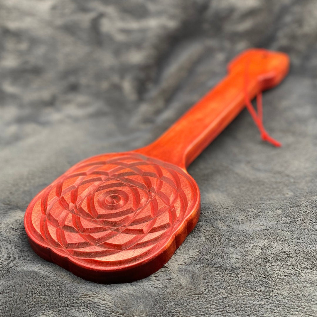Rose Spanking Paddle Spanking Paddle Paddle Branding Paddle Wooden