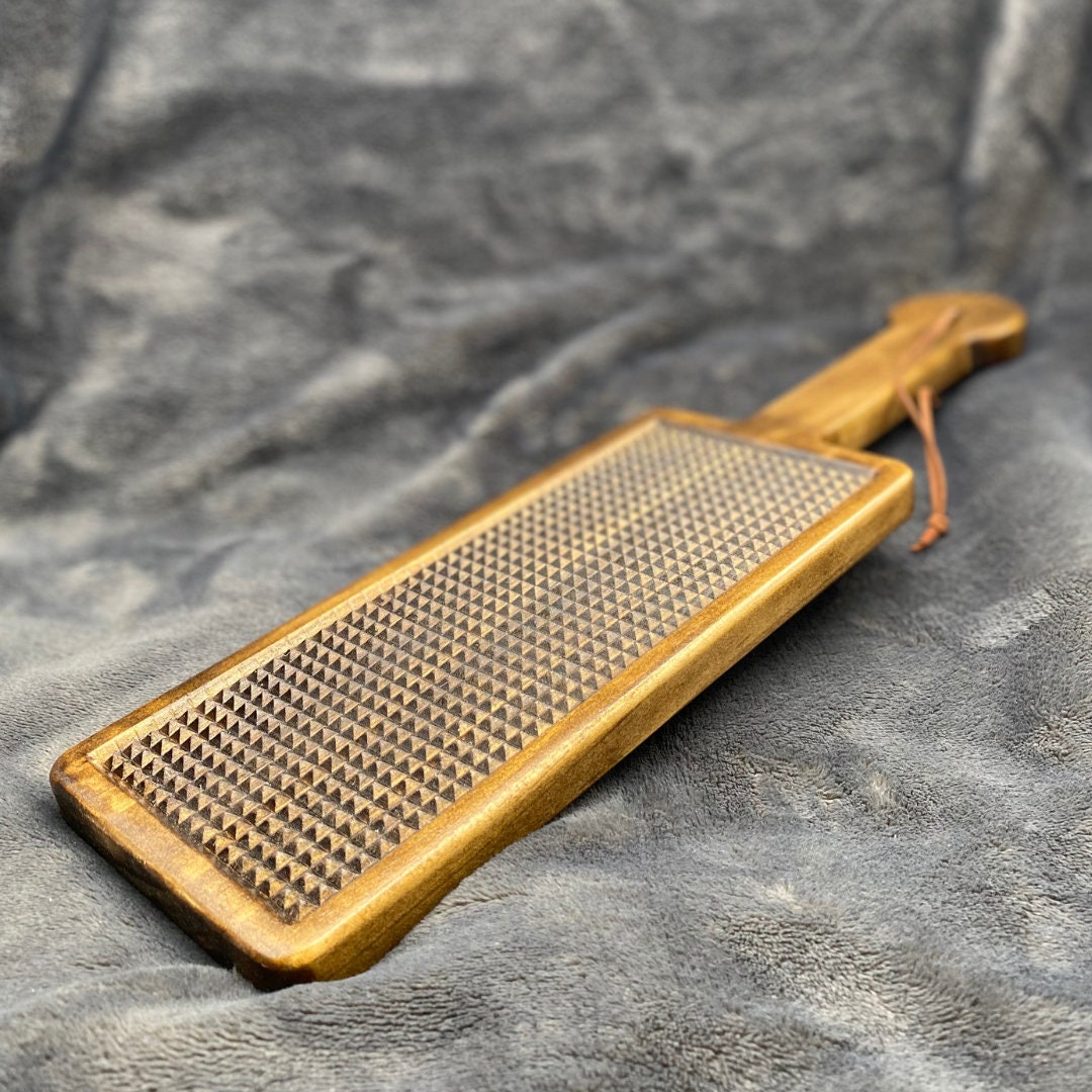 Spiked Wood Spanking Paddle Textured Wood Spanking Paddle - Etsy