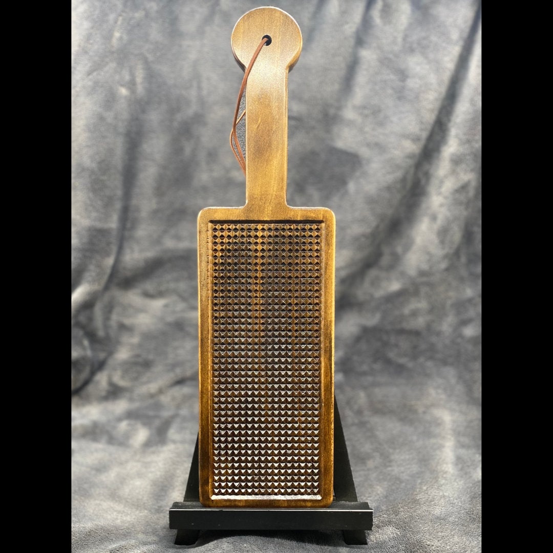 Spiked Wood Spanking Paddle Textured Wood Spanking Paddle - Etsy