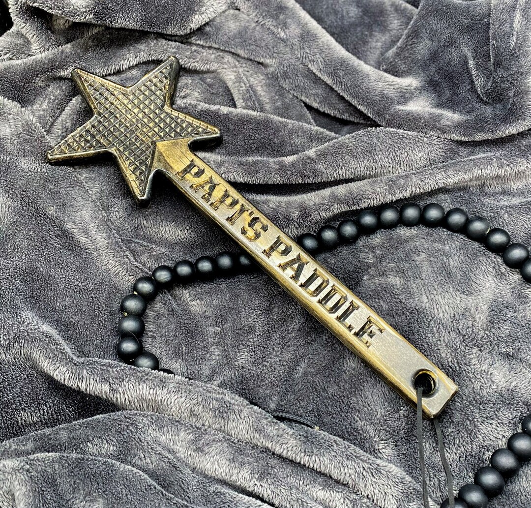 Princess Paddle, Spanking Paddle, Paddle, Star Shaped Paddle, Wood ...