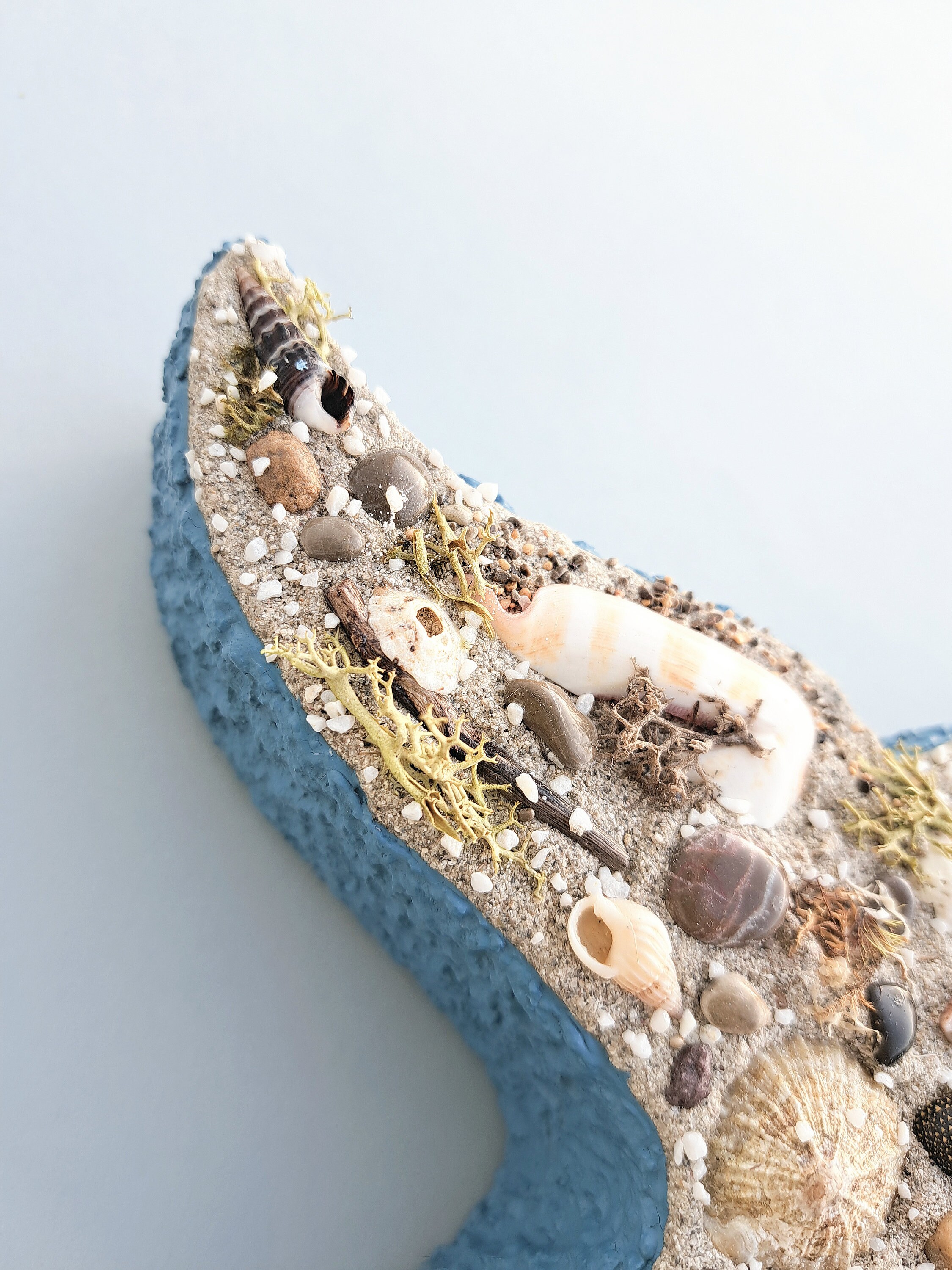Shells Whale Tail, Coastal Decoration, Marine Figure With Starfish ...