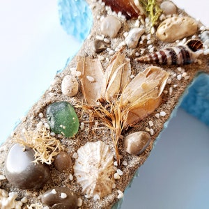 Seashell Letter *B* Beach Decor Alphabet Art Nautical Letters Coastal ...