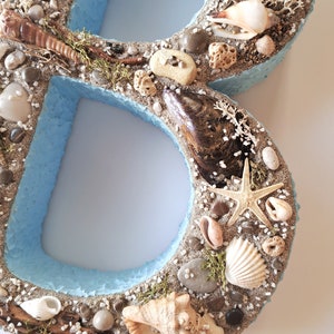 Seashell Letter *B* Beach Decor Alphabet Art Nautical Letters Coastal ...