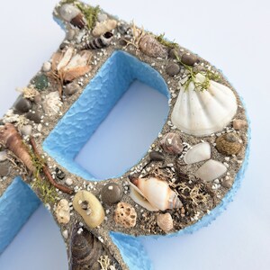 Seashell Letter *B* Beach Decor Alphabet Art Nautical Letters Coastal ...