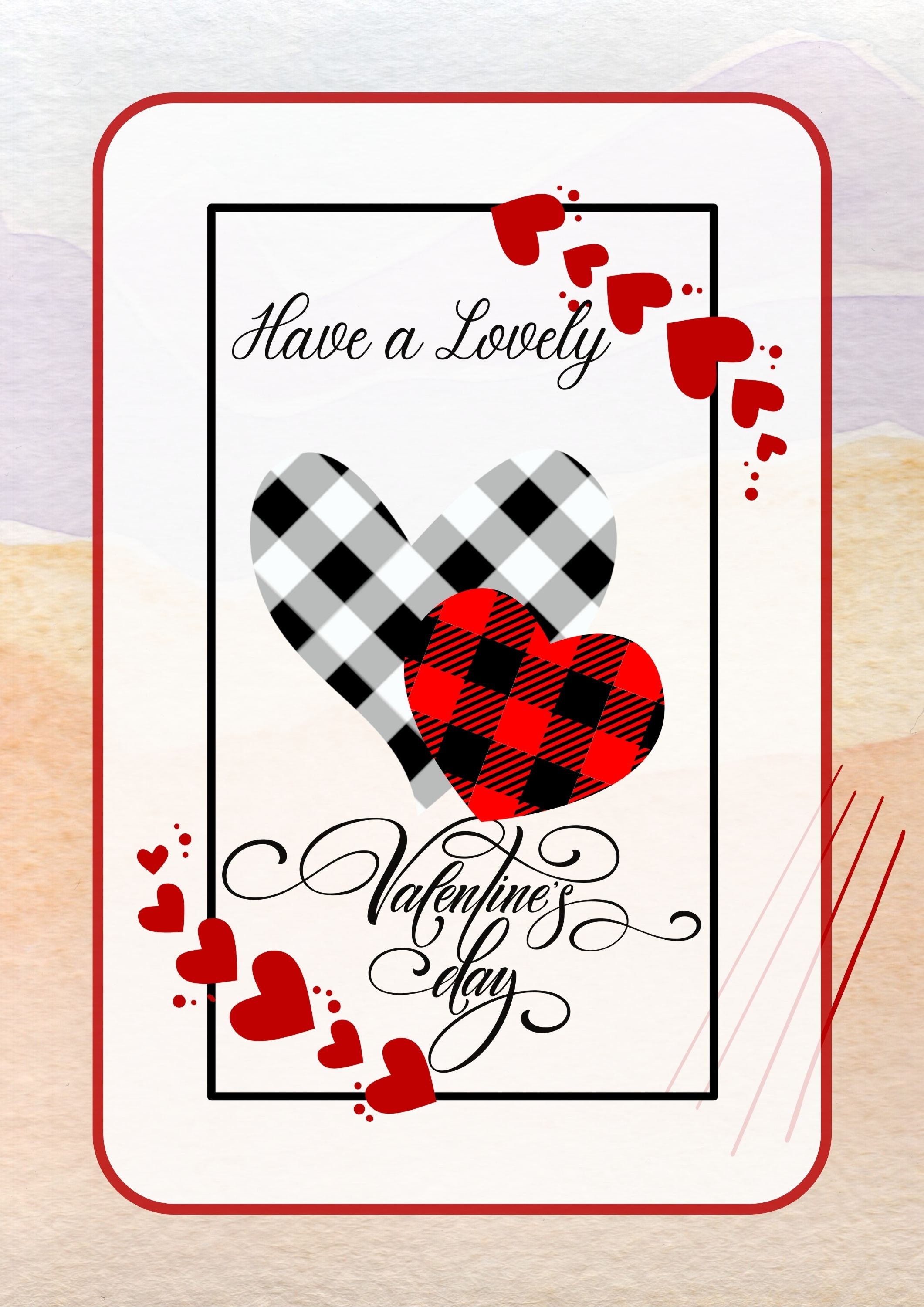 Printable Valentine's Day Card, Valentines Card, Valentine's Day Cards ...