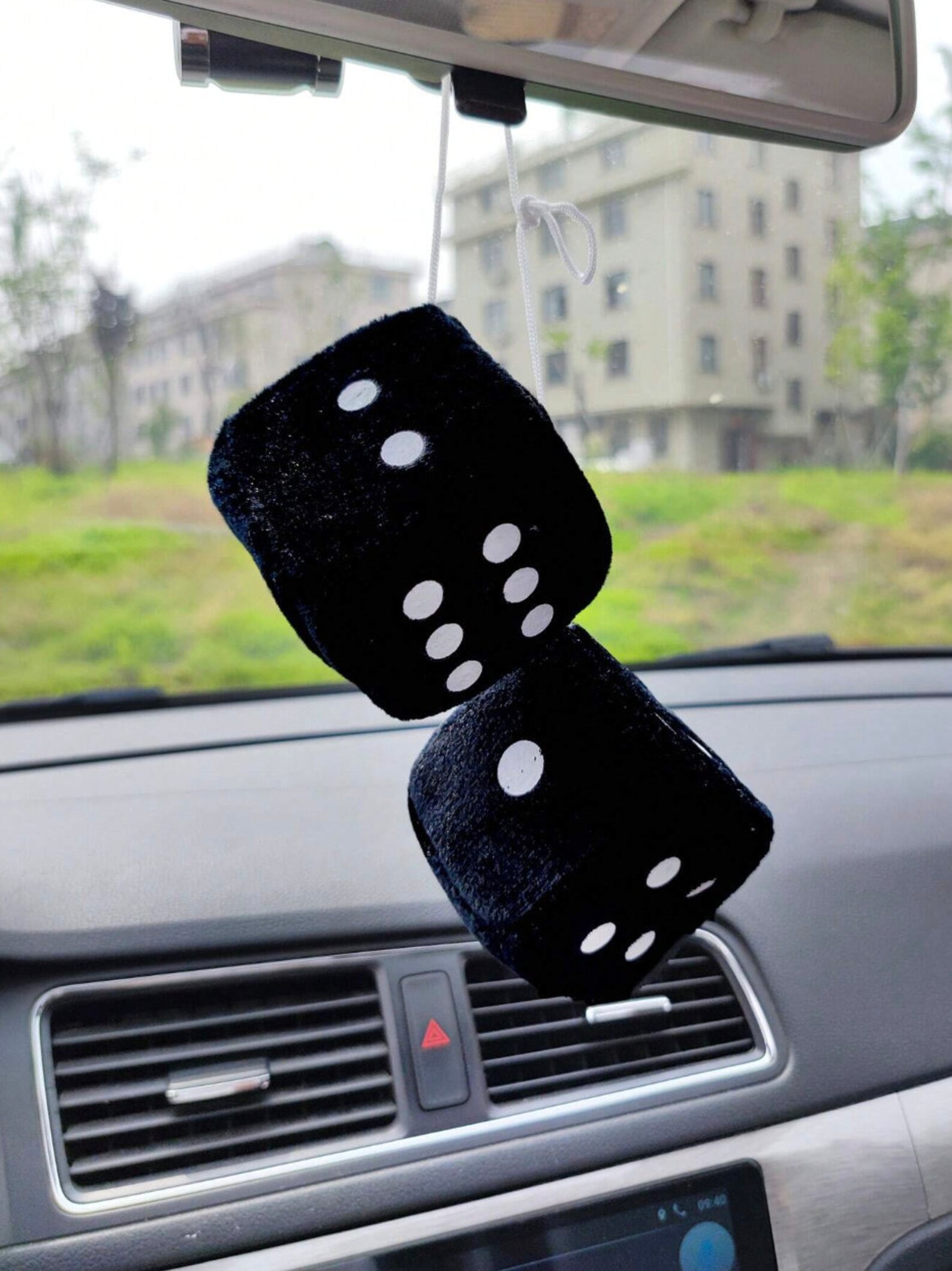 Car Dice Retro Fluffy Cute Dice Car Rearview Mirror Hanging - Etsy