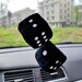 Car Dice Retro Fluffy Cute Dice Car Rearview Mirror Hanging - Etsy