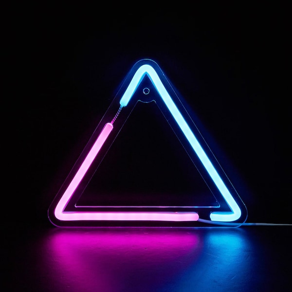 Neon Triangle - Etsy