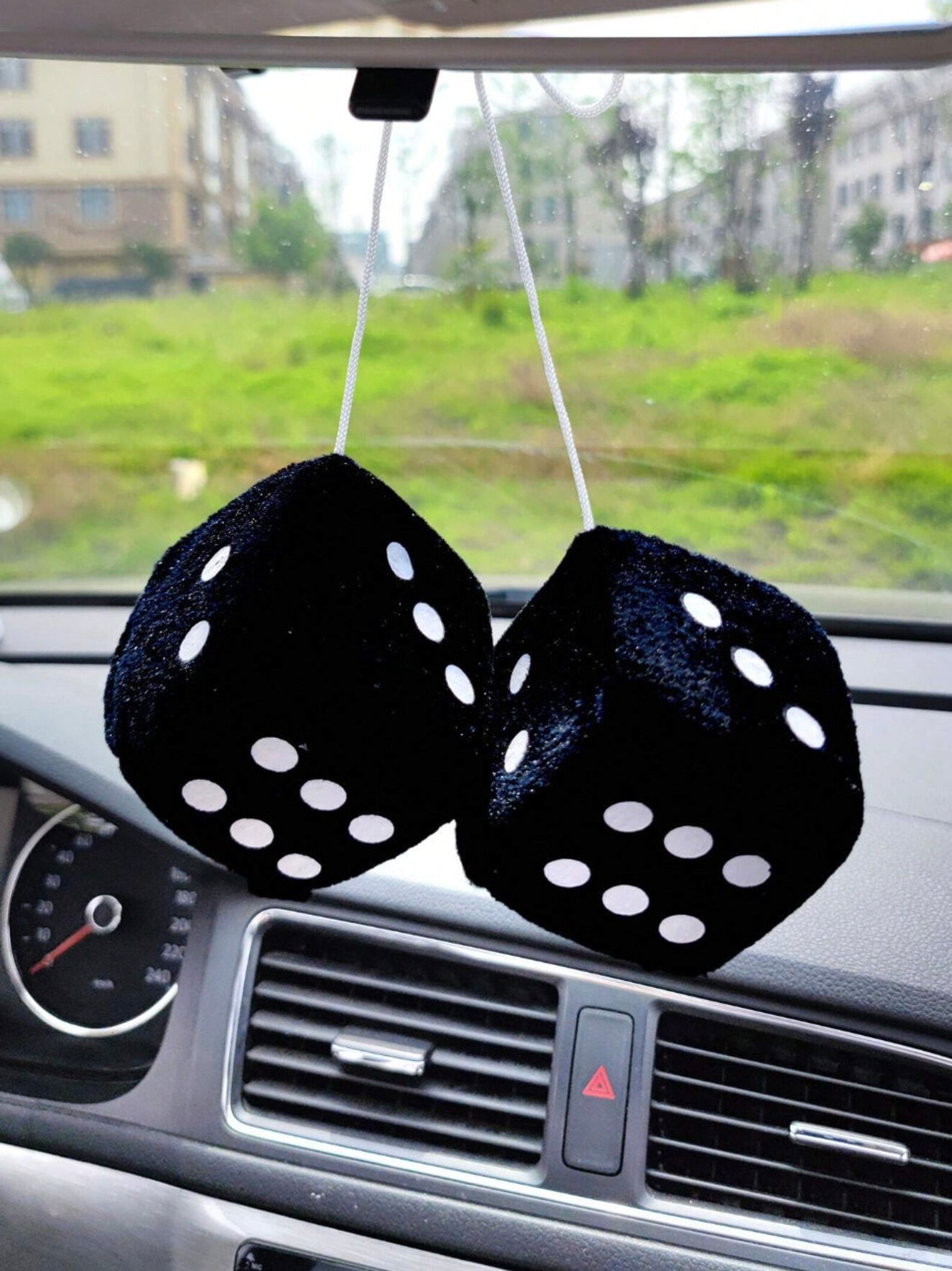 Car Dice Retro Fluffy Cute Dice Car Rearview Mirror Hanging - Etsy
