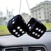 Car Dice Retro Fluffy Cute Dice Car Rearview Mirror Hanging - Etsy