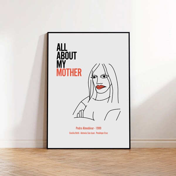Todo Sobre Mi Madre Poster - Etsy