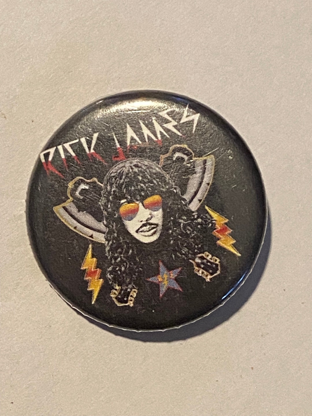 Vintage RICK JAMES '80s Pinback Button Album Promo Dave Chappelle - Etsy
