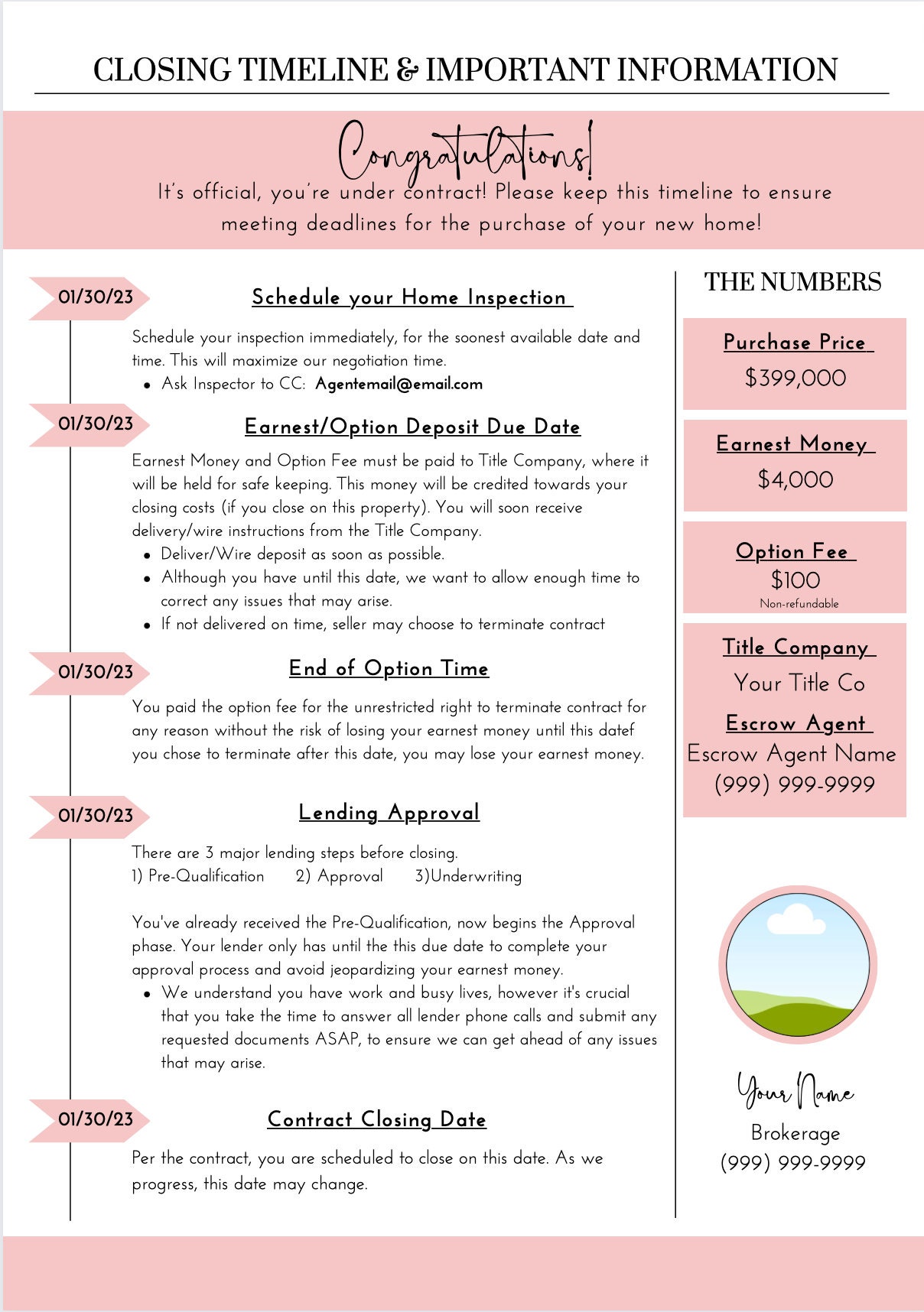 Buyer Under Contract Template (detailed) - Etsy
