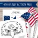 Printable 4th of July Activity Pack for Kids | Origami Fortune Teller ...