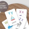 Printable Alphabet Flash Cards, Preschool Homeschool Education Nursery ...