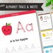 Printable Alphabet Trace & Write Handwriting Letter Tracing - Etsy