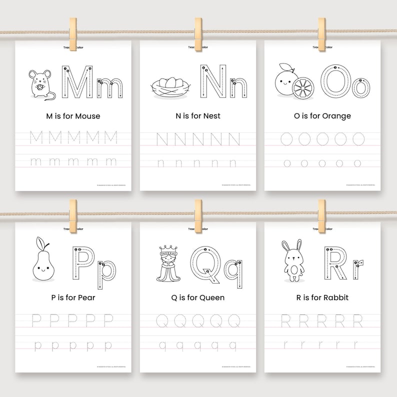 Printable Alphabet Trace & Color | Handwriting Letter Tracing ABC ...