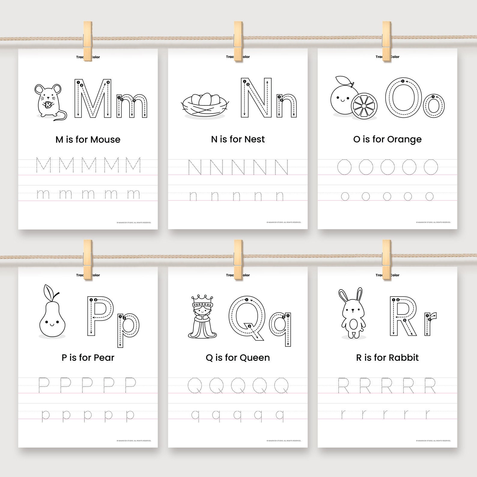 Printable Alphabet Trace & Color | Handwriting Letter Tracing ABC ...