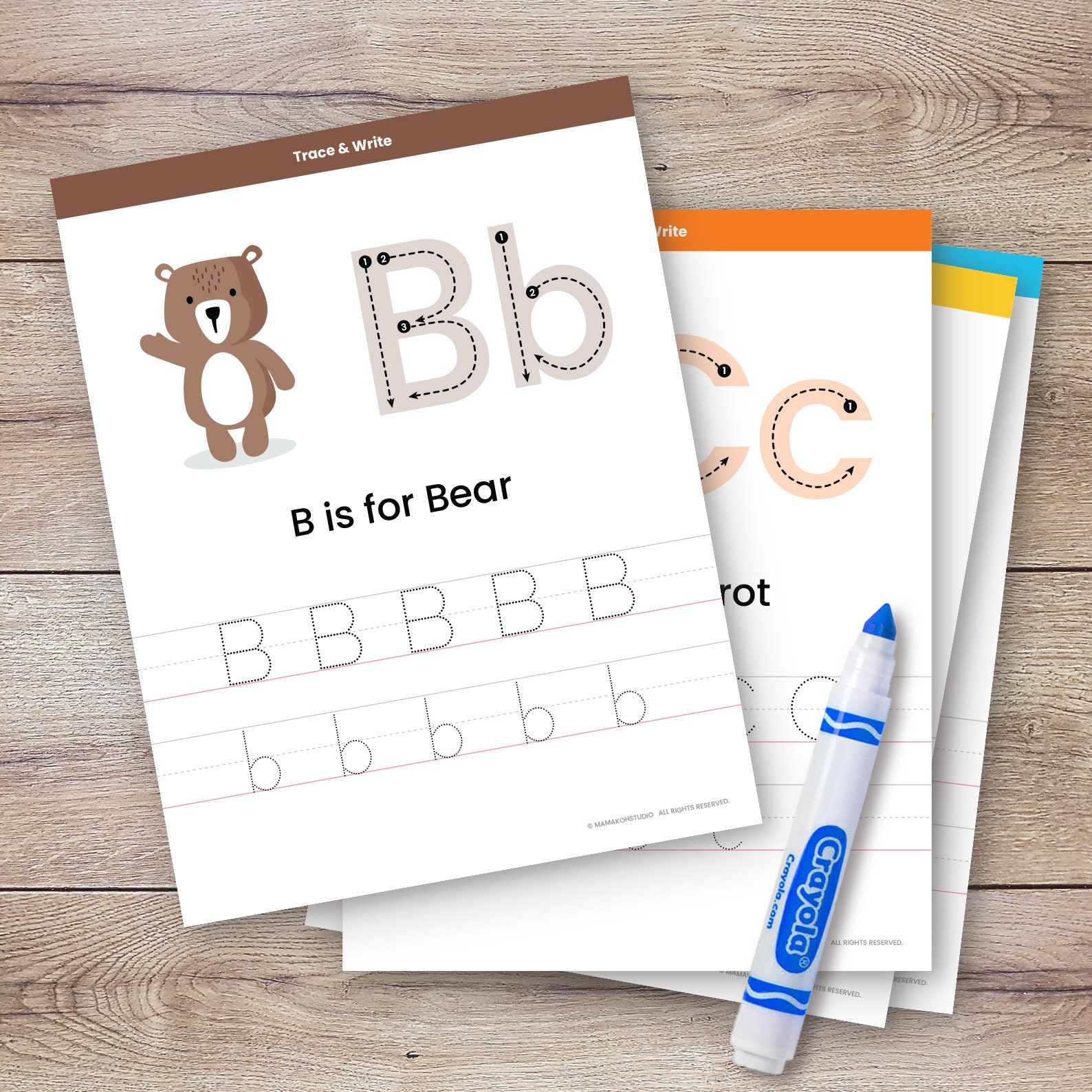 Printable Alphabet Trace & Write | Handwriting Letter Tracing ABC ...