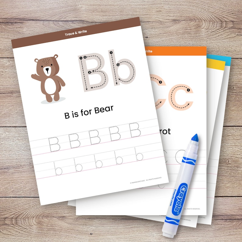 Printable Alphabet Trace & Write | Handwriting Letter Tracing ABC ...