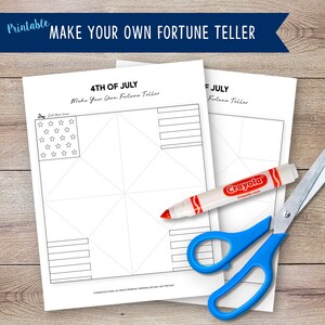 Printable 4th of July Activity Pack for Kids | Origami Fortune Teller ...