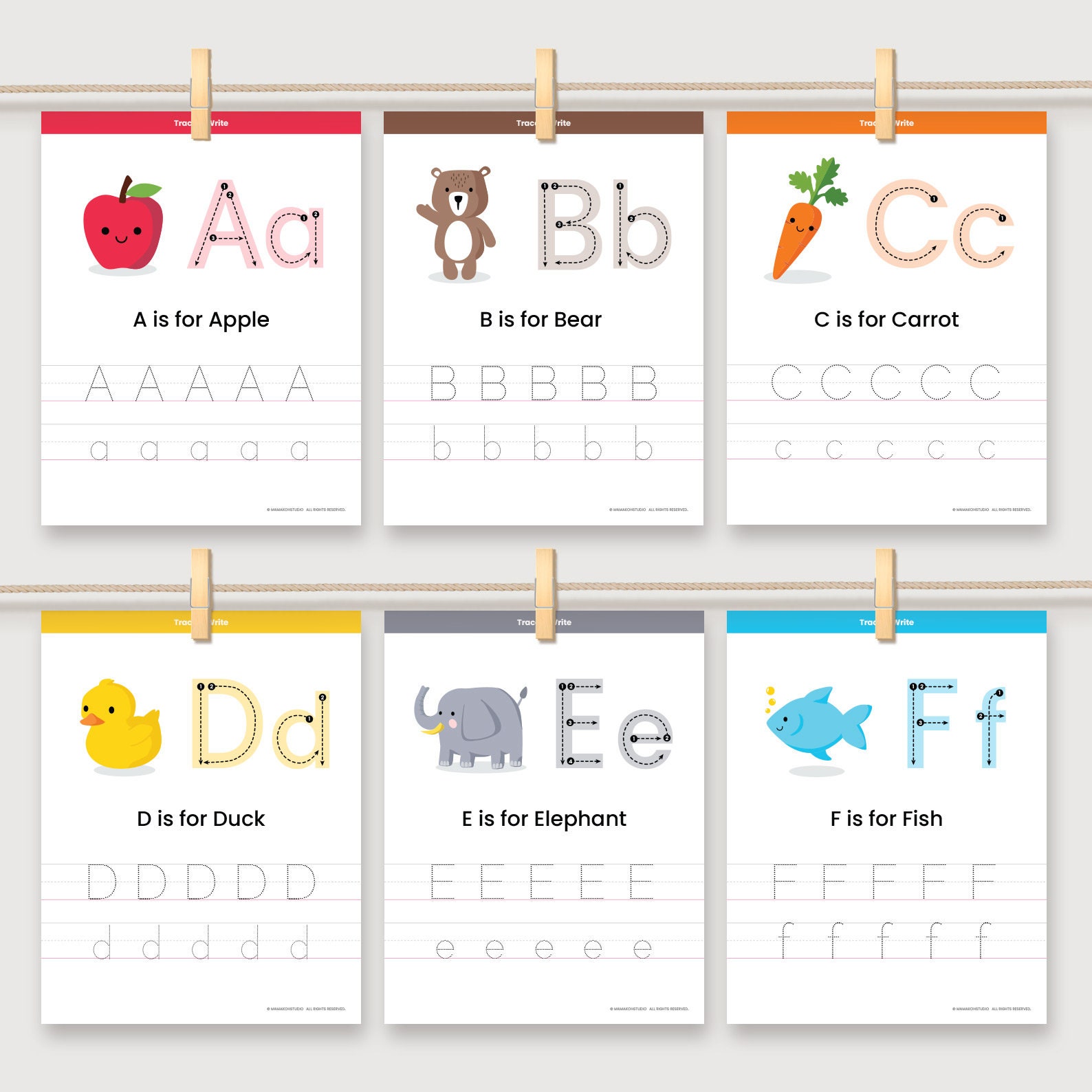 Printable Alphabet Trace & Write | Handwriting Letter Tracing ABC ...
