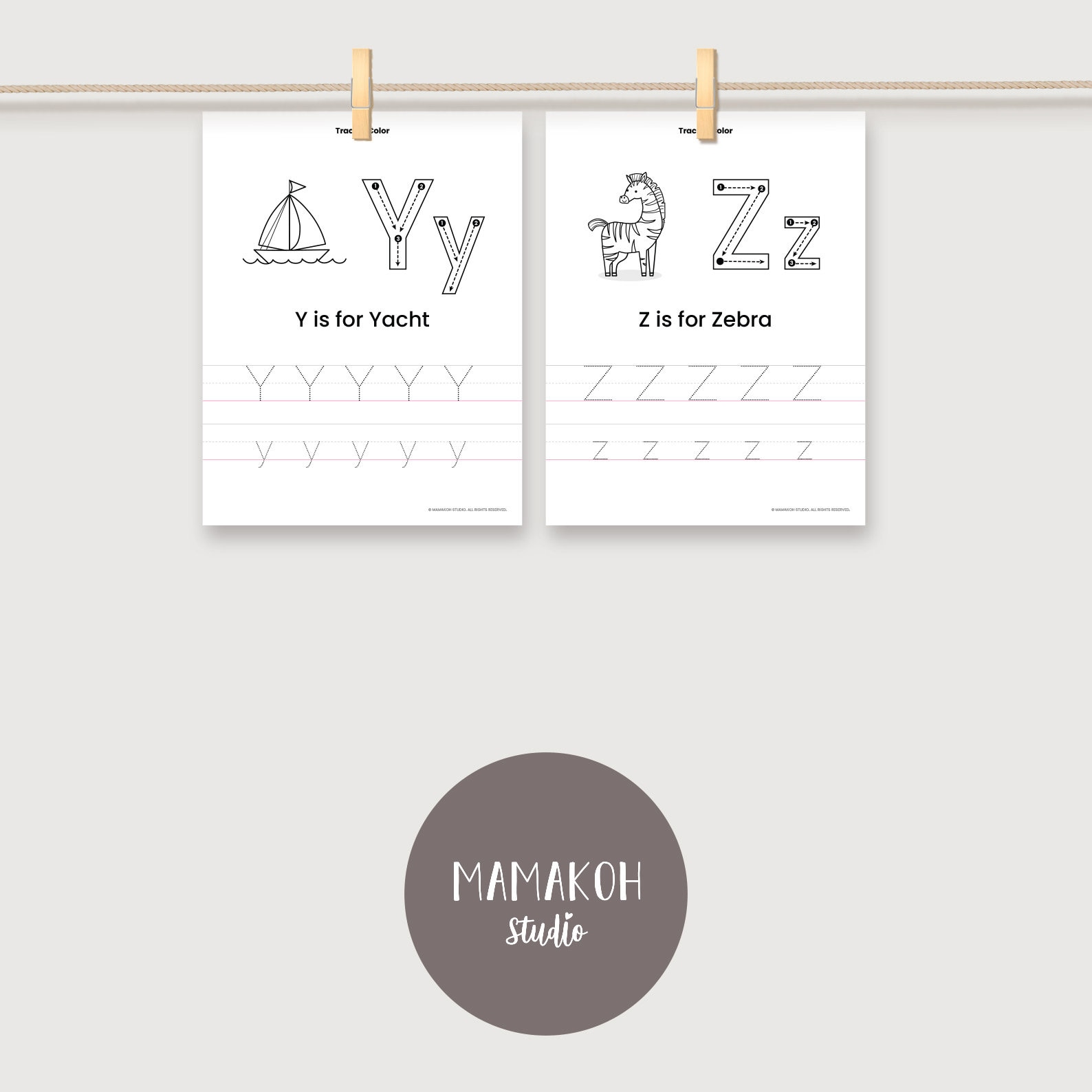 Printable Alphabet Trace & Color | Handwriting Letter Tracing ABC ...