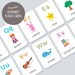 Printable Alphabet Flash Cards, Preschool Homeschool Education Nursery ...