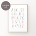 Printable Alphabet Poster, ABC Print, Earthy Tone, Nursery Wall Art ...