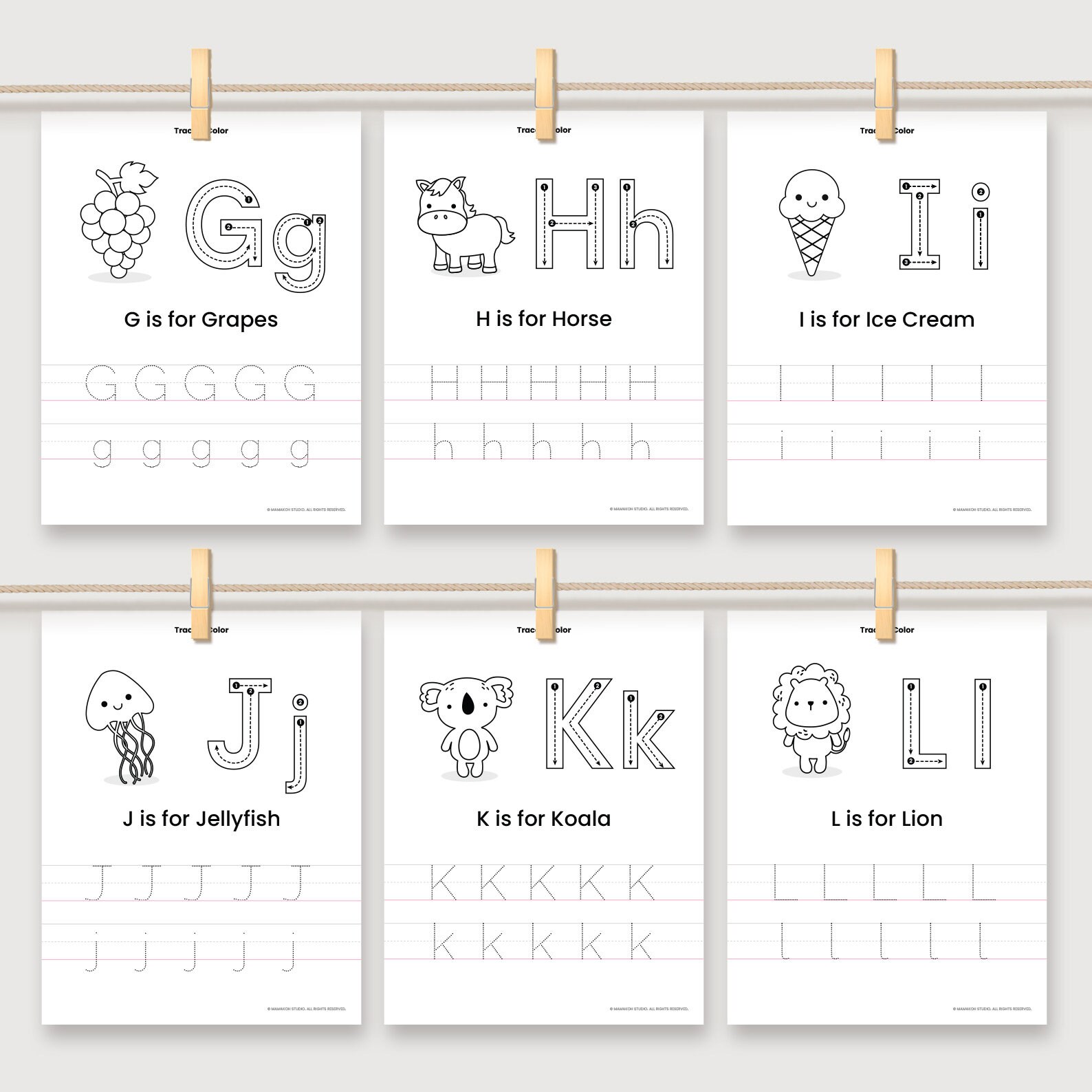 Printable Alphabet Trace & Color | Handwriting Letter Tracing ABC ...