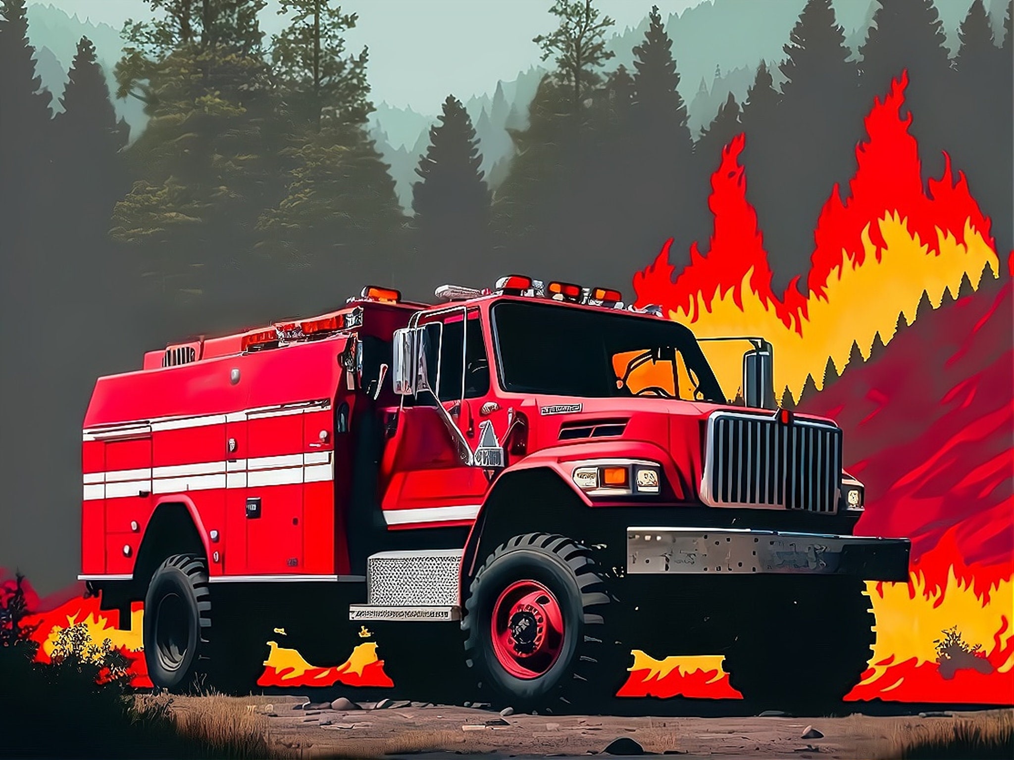 Firefighter Desktop Background