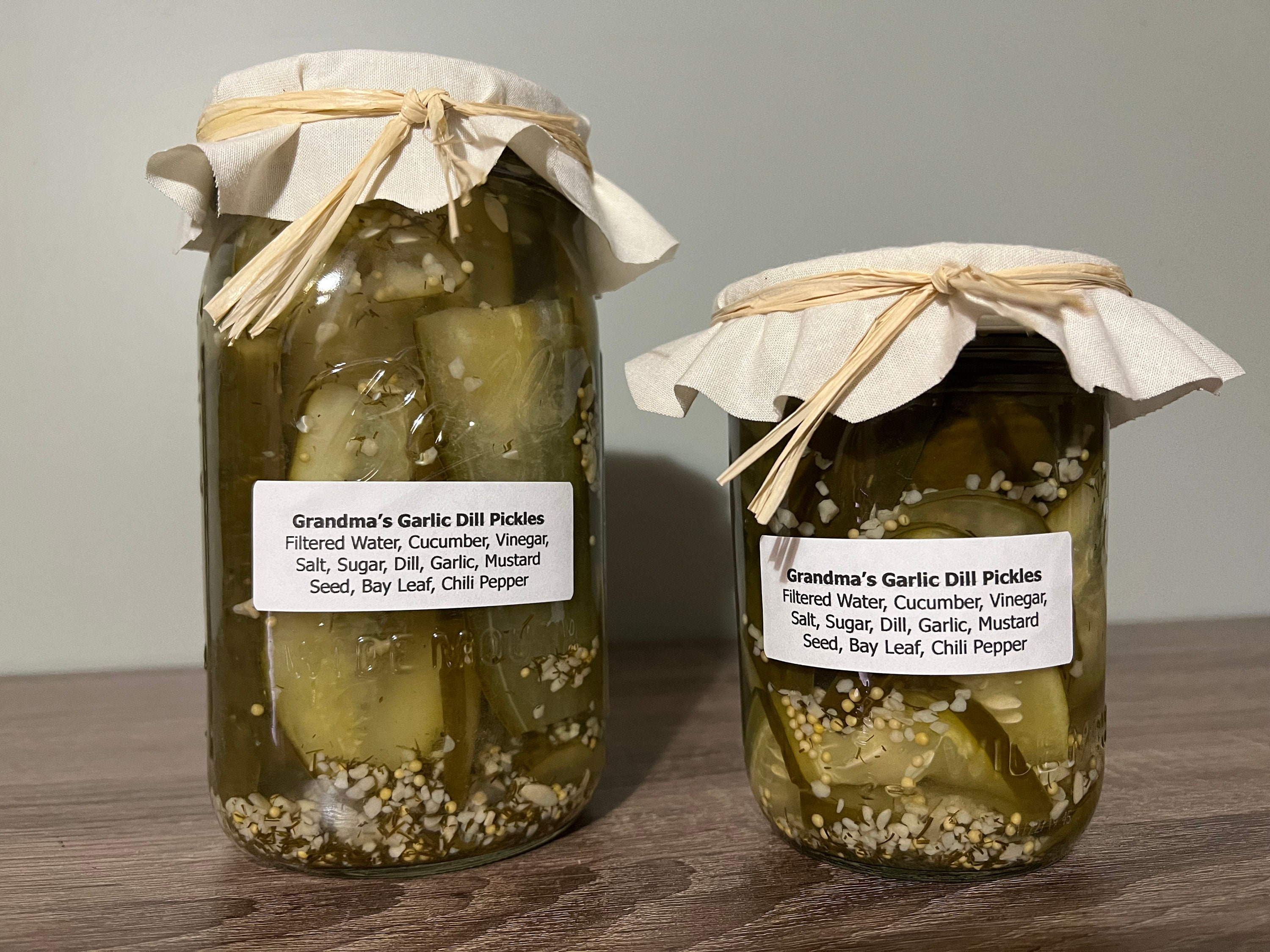 Grandma's Zesty Garlic Dill Pickles - Etsy