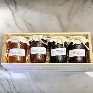 Jam/jelly Gift Box 4 Pack - 8oz - Etsy