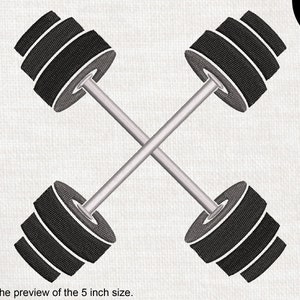 Crossed Barbell Files for Embroidery Machines Dst Pes Exp Jef Pcd Pcs ...